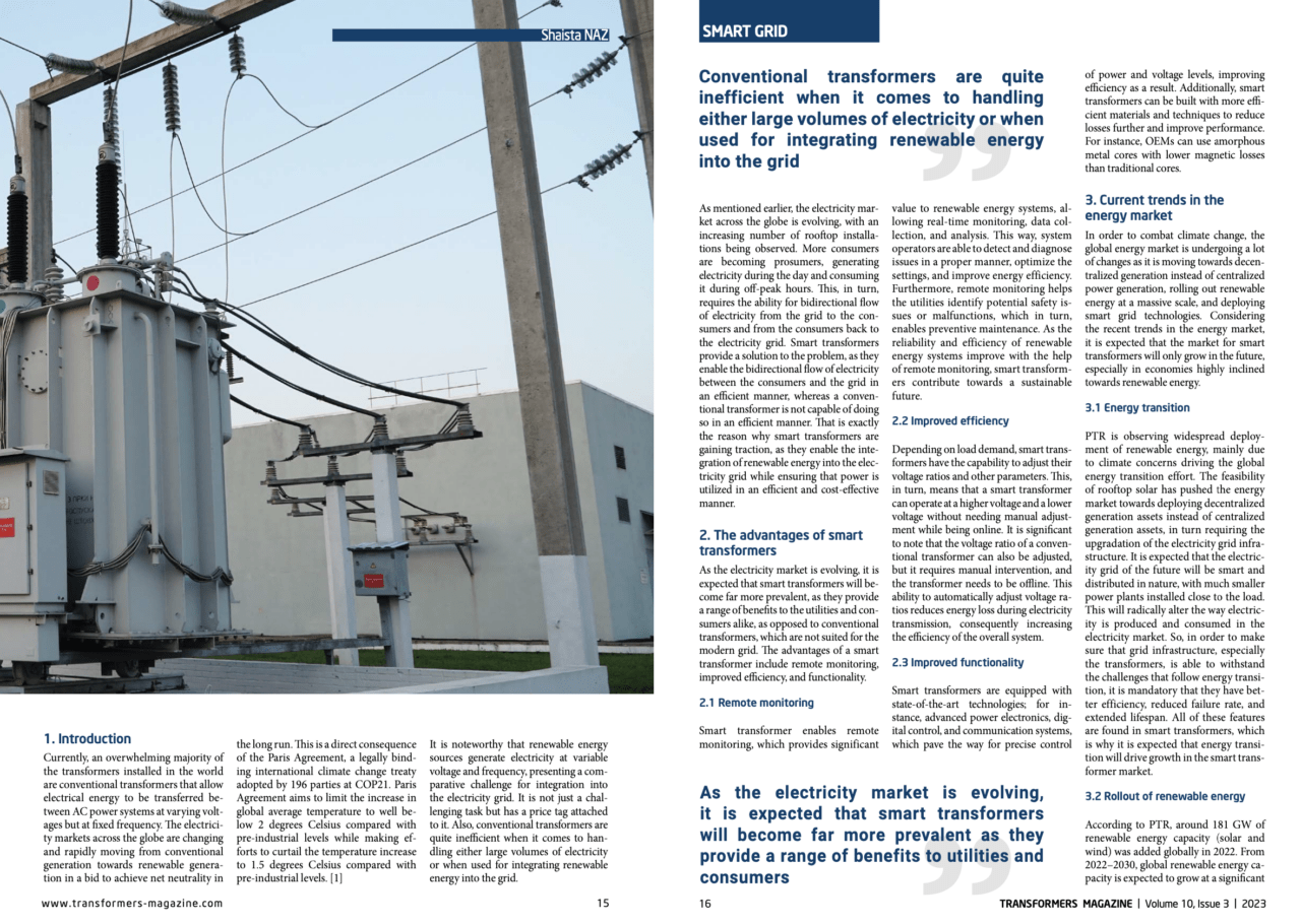 Smart Transformers: Changing Renewable Energy